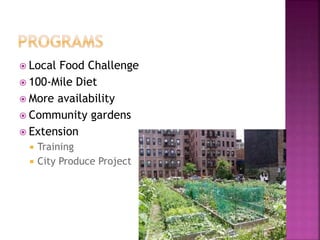 Food miles and local foods | PPTX