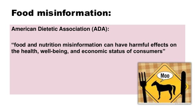 food related misinformation in media and food controversy and myths