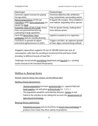 Food notes | PDF | Agriculture | Industries