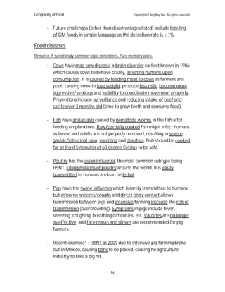 Food notes | PDF | Agriculture | Industries