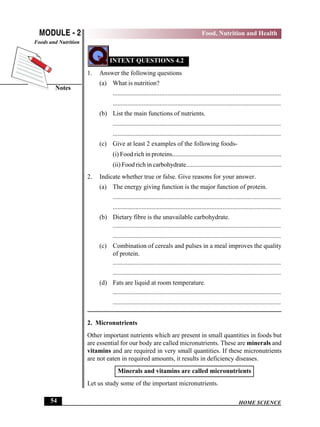 Food, nutrition and health | PDF