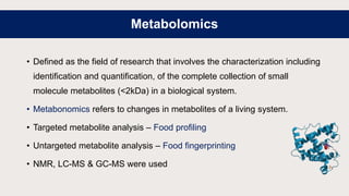 Foodomics | PPTX