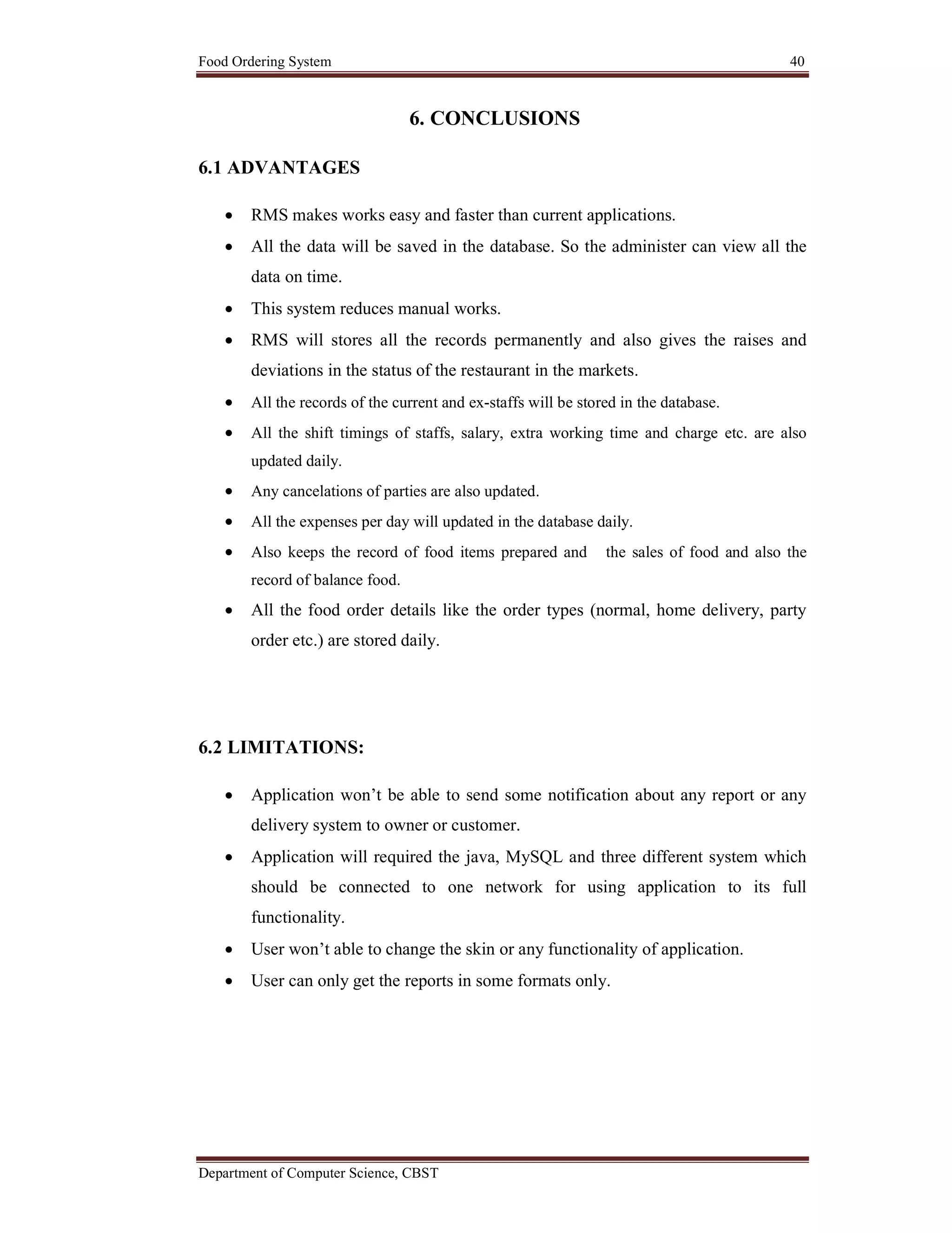 Food ordering System | PDF