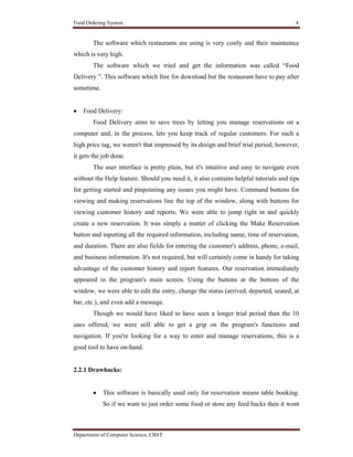 Food ordering System | PDF