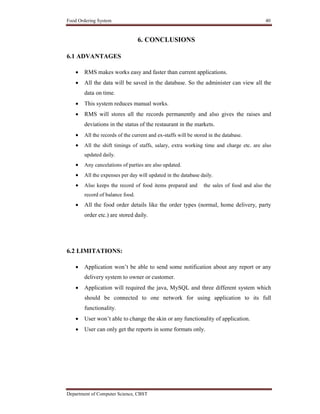Food ordering System | PDF