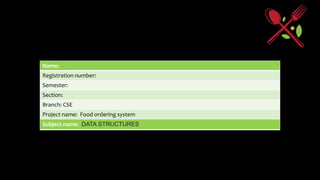 Food Ordering System | PPTX