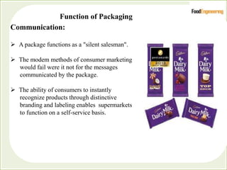 Presentation of food packaging and its requirement.pdf