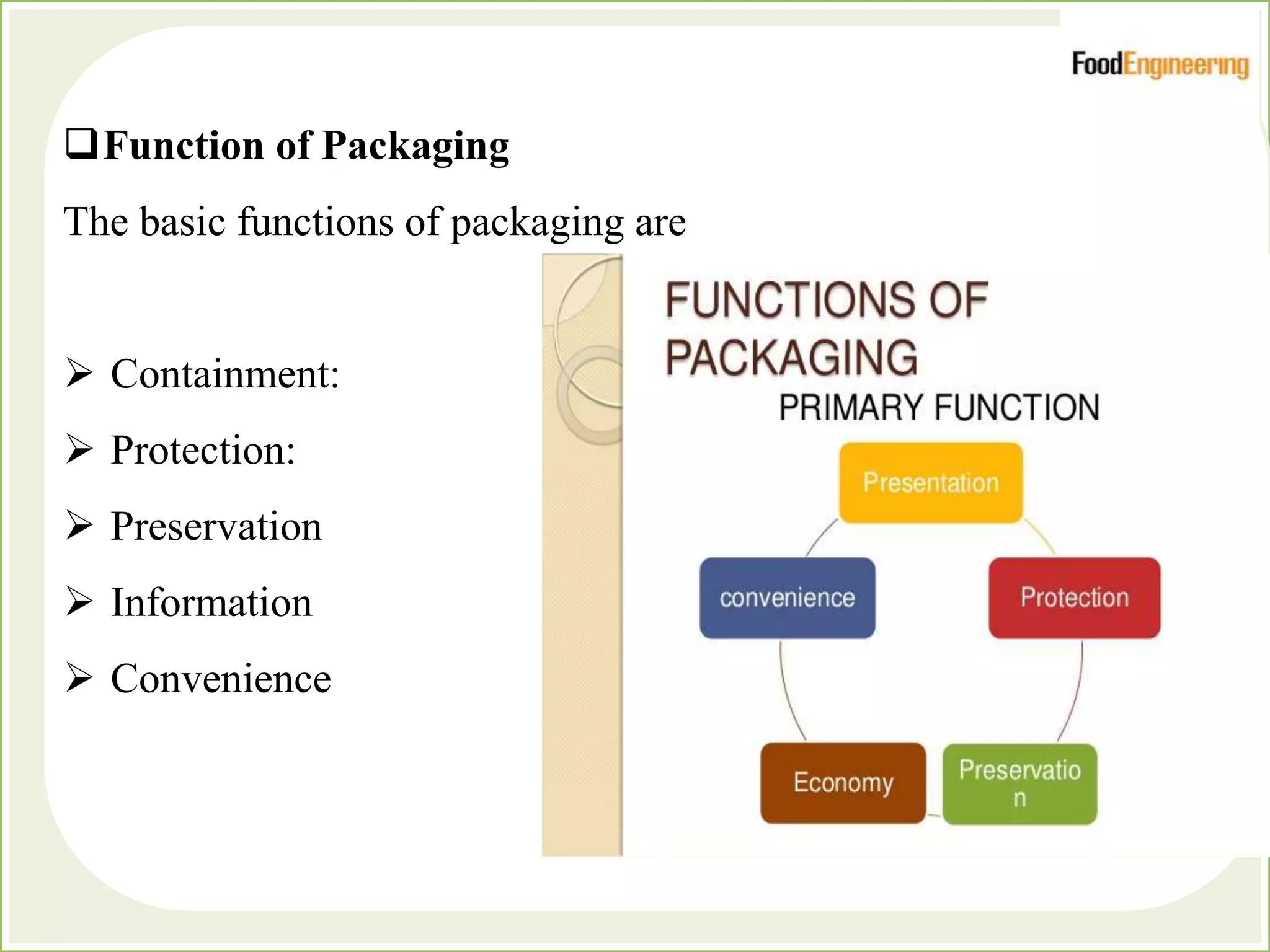 Food packaging | PPTX