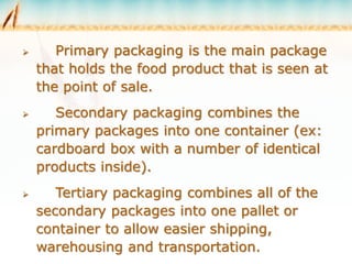 Food packaging presentation | PPTX