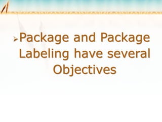 Food packaging presentation | PPTX