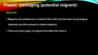 Legislative and Safety Aspects of Plastic Food Packaging and potential ...