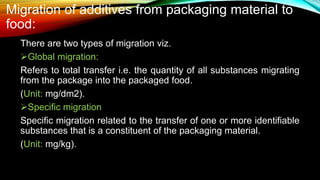 Legislative and Safety Aspects of Plastic Food Packaging and potential ...