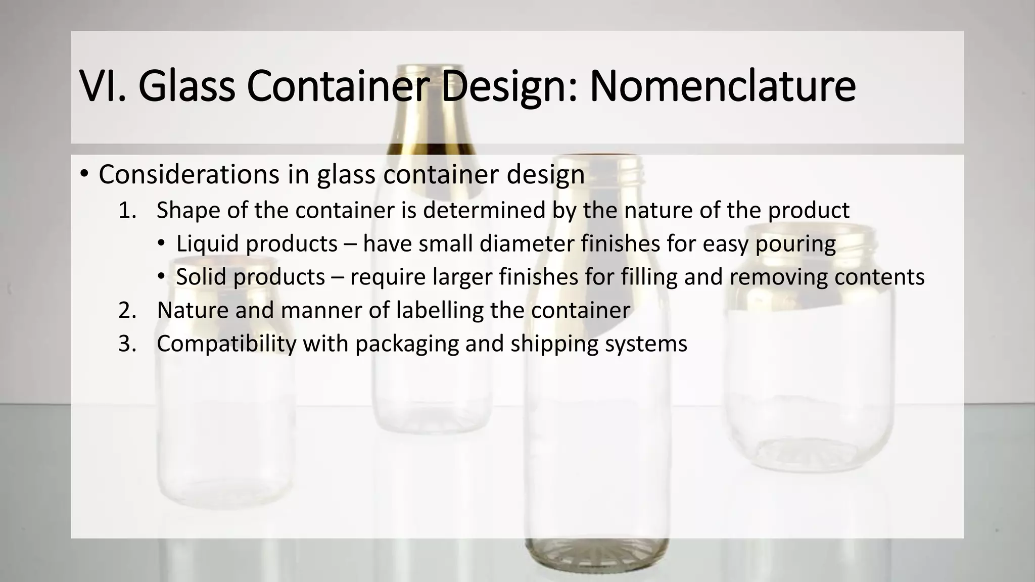 Glass Packaging Materials | PPTX