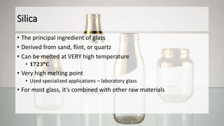 Glass Packaging Materials | PPTX