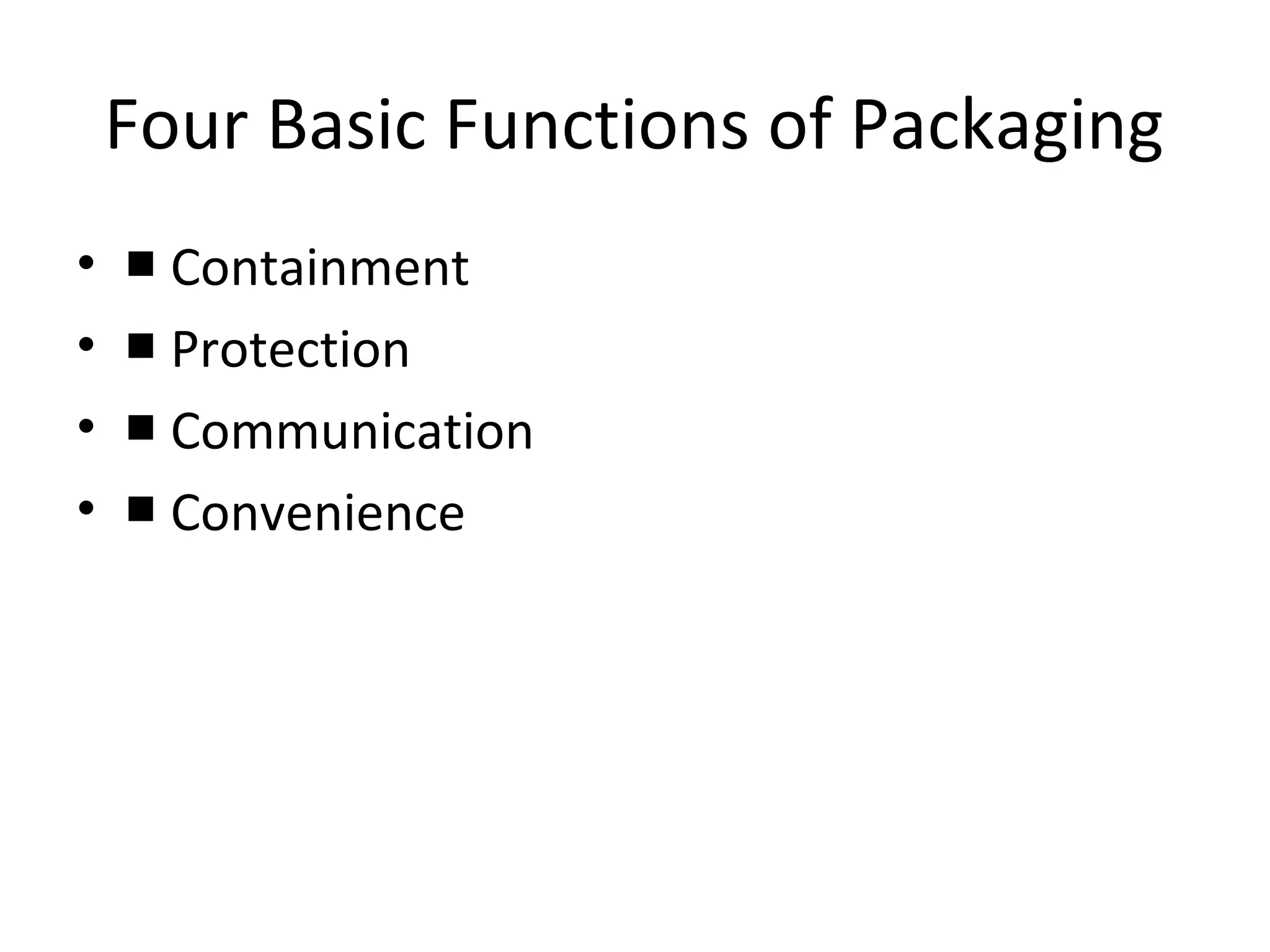 Food packaging to be taught | PPT