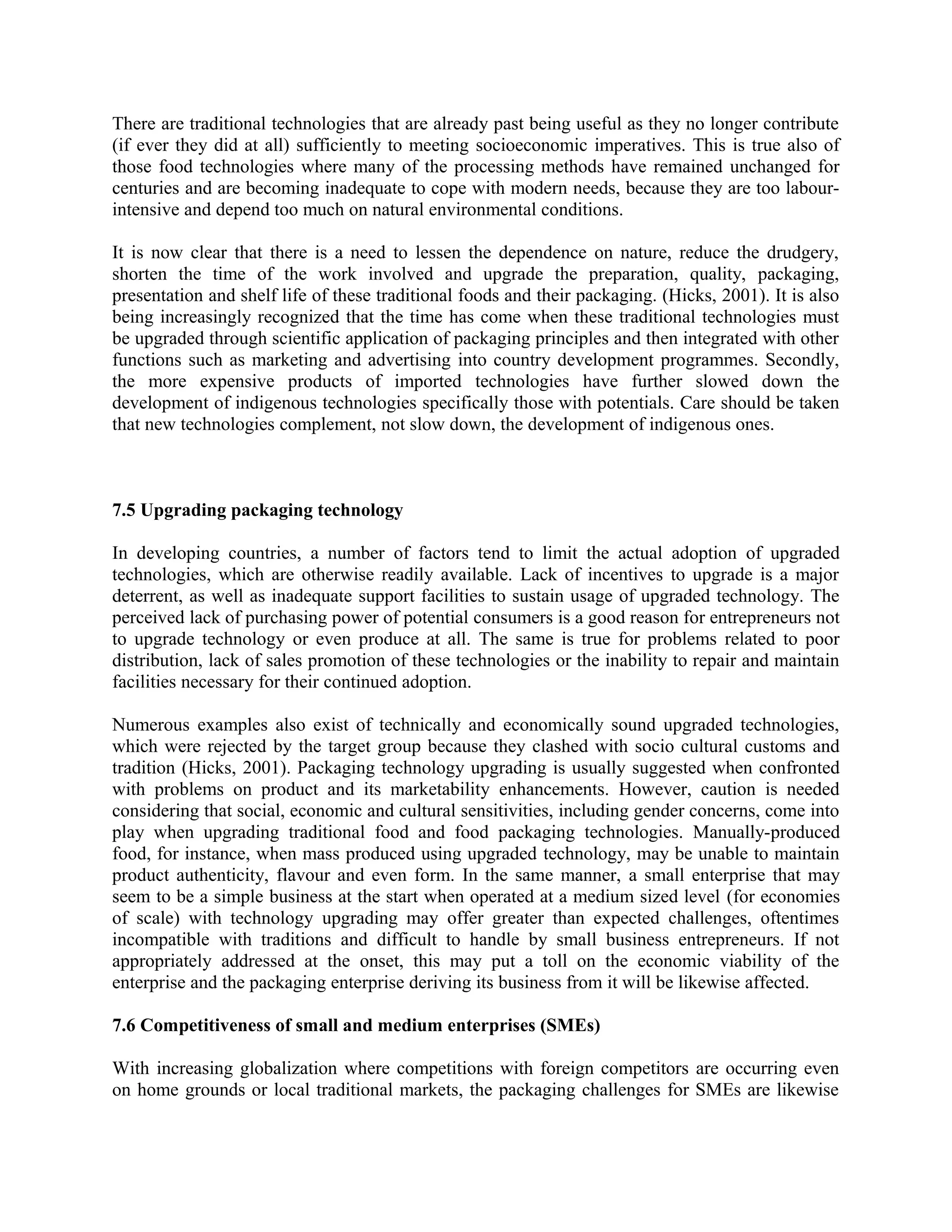 Food packaging and labelling | DOC