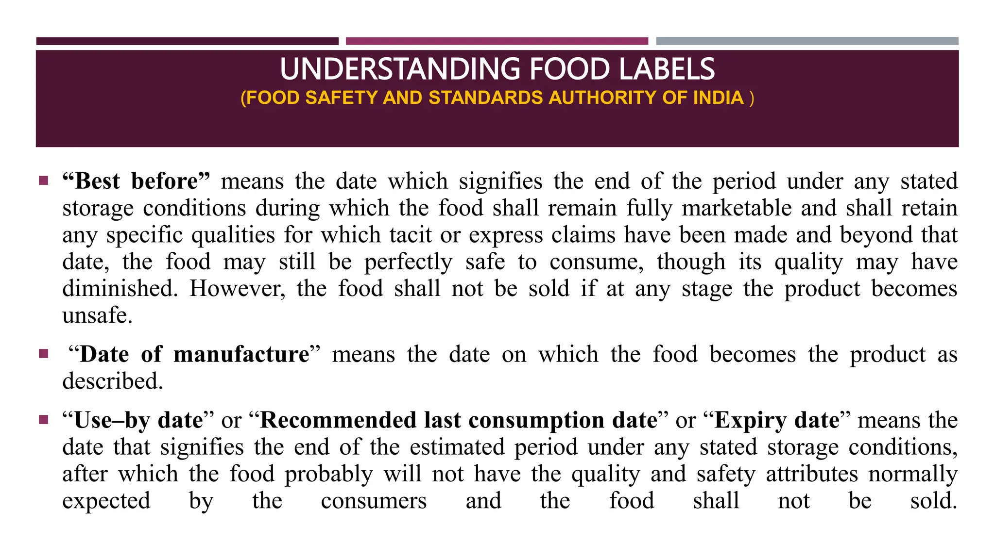 FOOD PACKAGING AND LABELLING (Food Safety and Standards).pptx