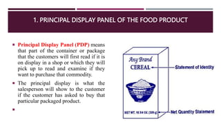 FOOD PACKAGING AND LABELLING (Food Safety and Standards).pptx
