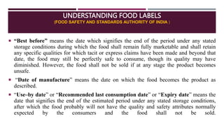 FOOD PACKAGING AND LABELLING (Food Safety and Standards).pptx