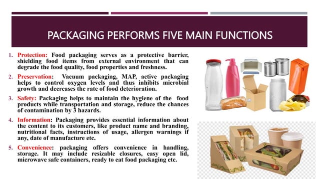 FOOD PACKAGING AND LABELLING (Food Safety and Standards).pptx ...