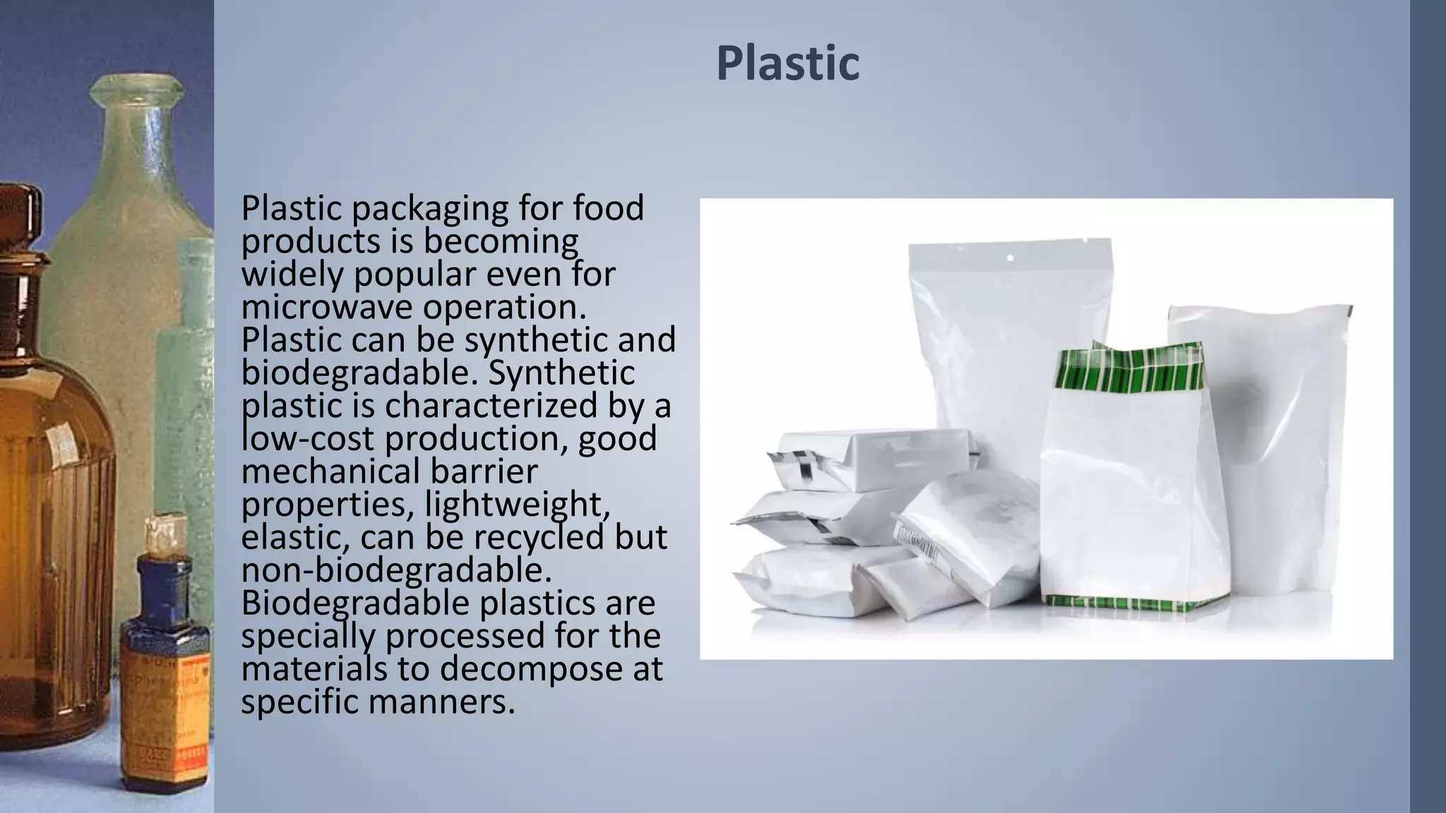 Food packaging materials | PPTX