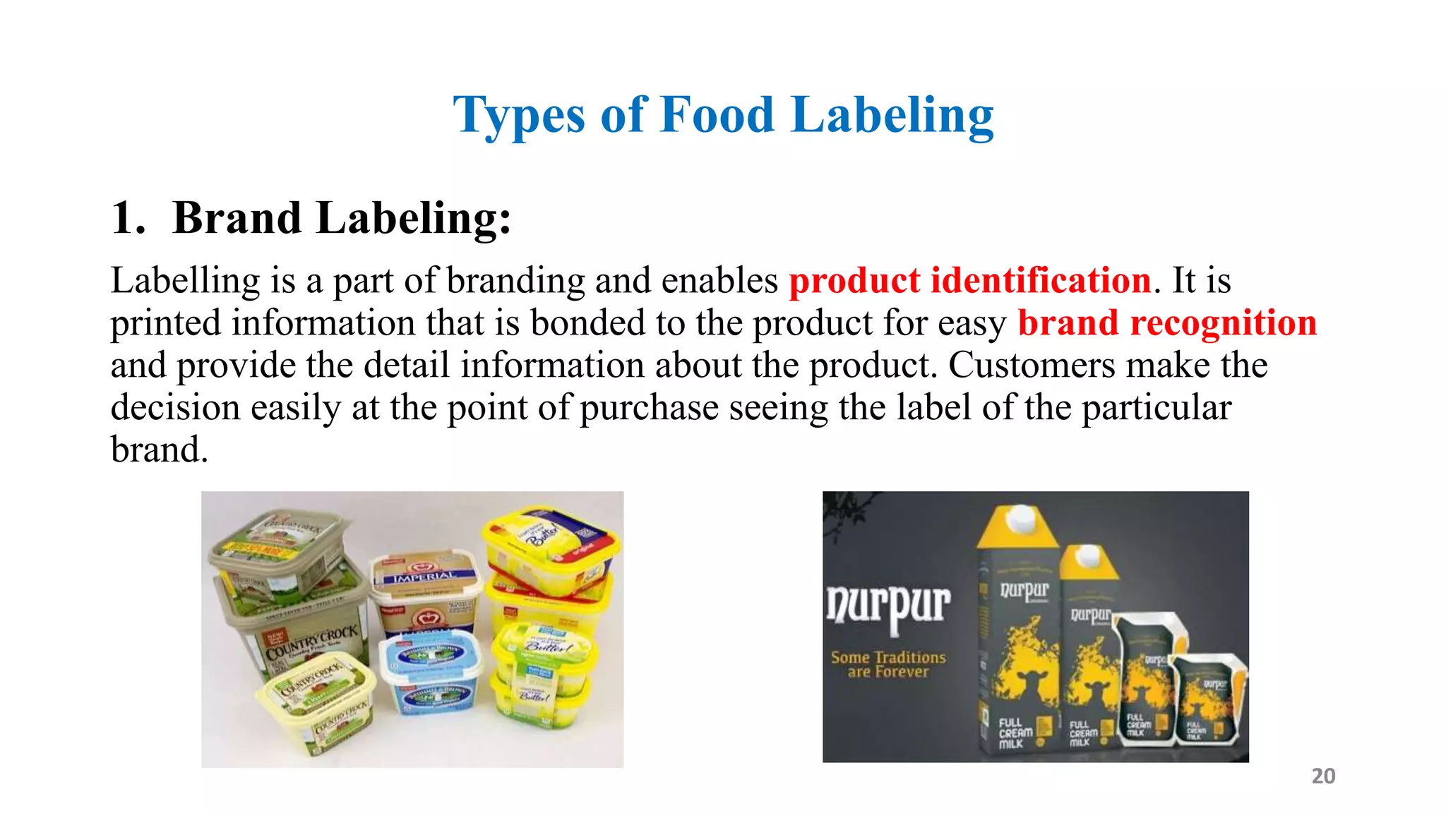 Food Packaging types and methods of food labeling.pptx