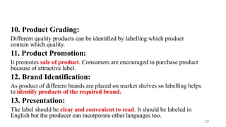 Food Packaging types and methods of food labeling.pptx