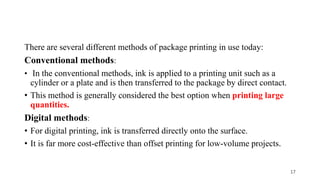 Food Packaging types and methods of food labeling.pptx