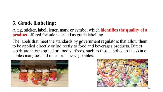 Food Packaging types and methods of food labeling.pptx