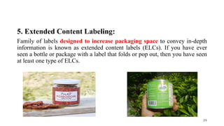 Food Packaging types and methods of food labeling.pptx
