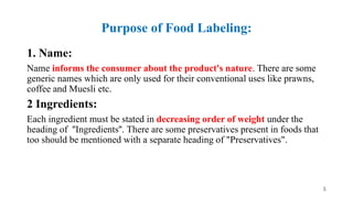 Food Packaging types and methods of food labeling.pptx