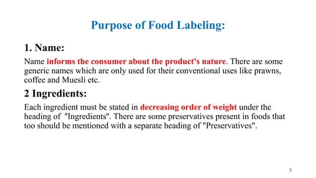 Food Packaging types and methods of food labeling.pptx