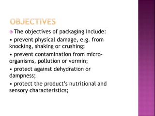 Food packaging technology | PPT