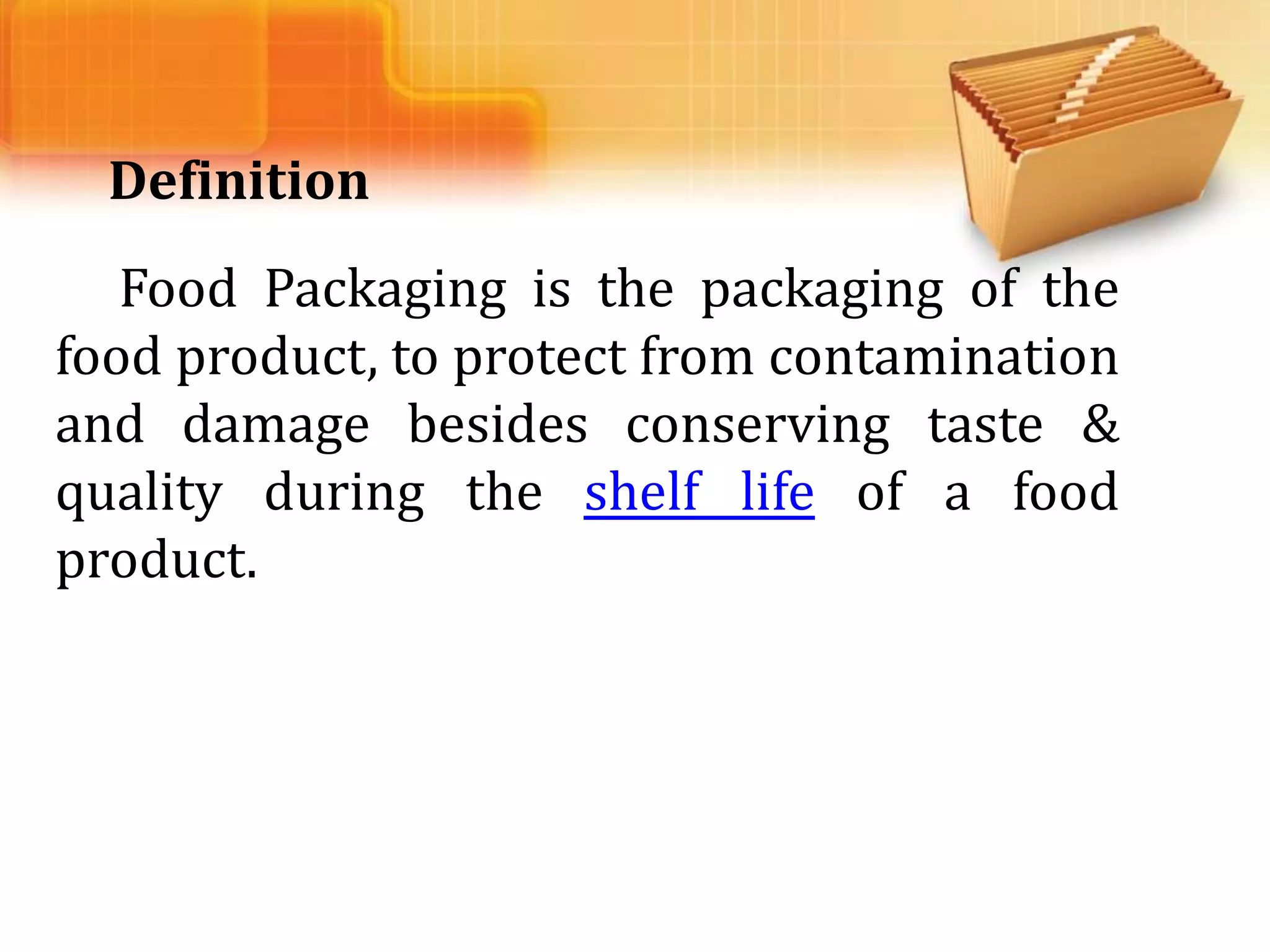 Food packaging technology | PDF