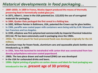 Food packaging technology | PPTX