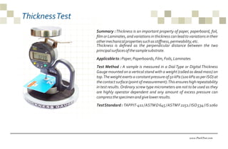 Food Packaging Testing Equipment by PackTest | PDF