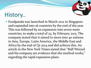Foodpanda - Order Food Online. | PPTX