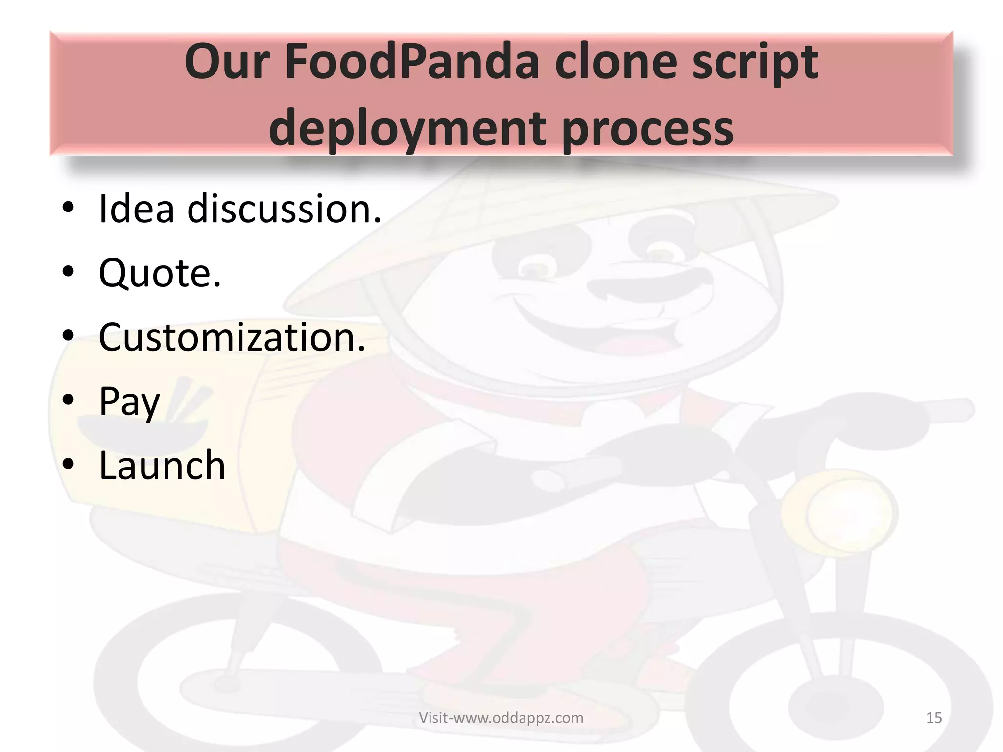Foodpanda clone script - ready made solution | PPT