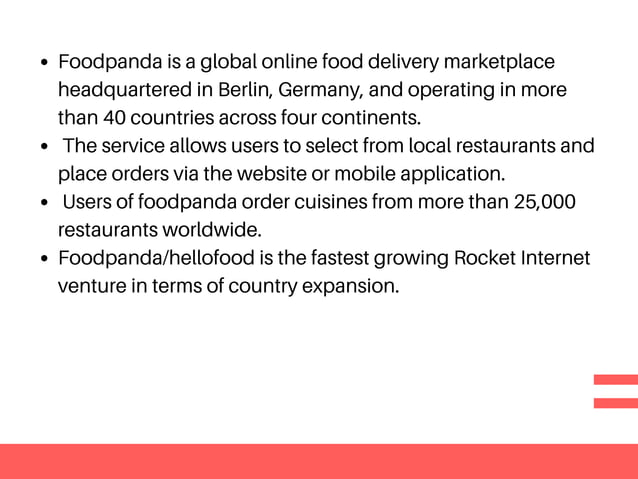 FoodPanda Market Analysis | PDF