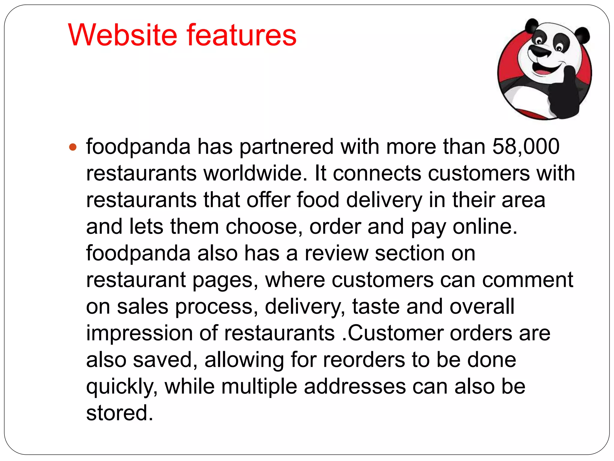 Foodpanda ppt | PPTX