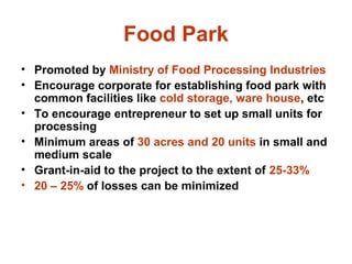Food parks | PPT