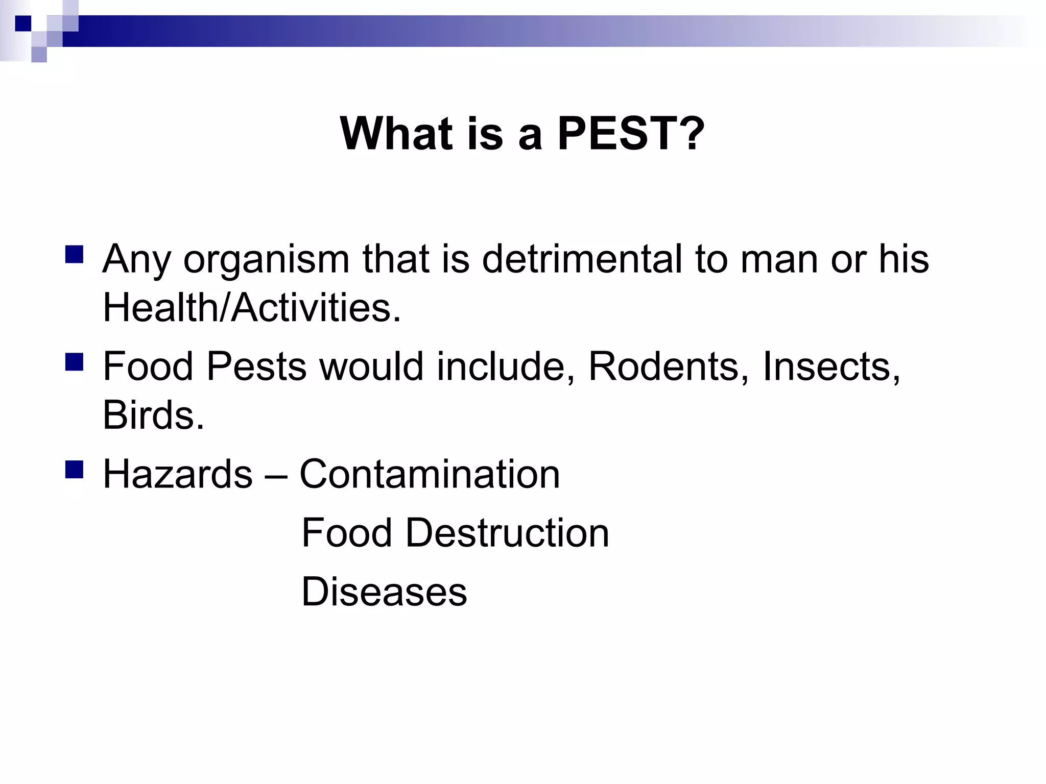 Common Food Pests and Their Control | PPT