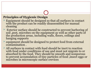 Food manufacturing plants Sanitation.ppt