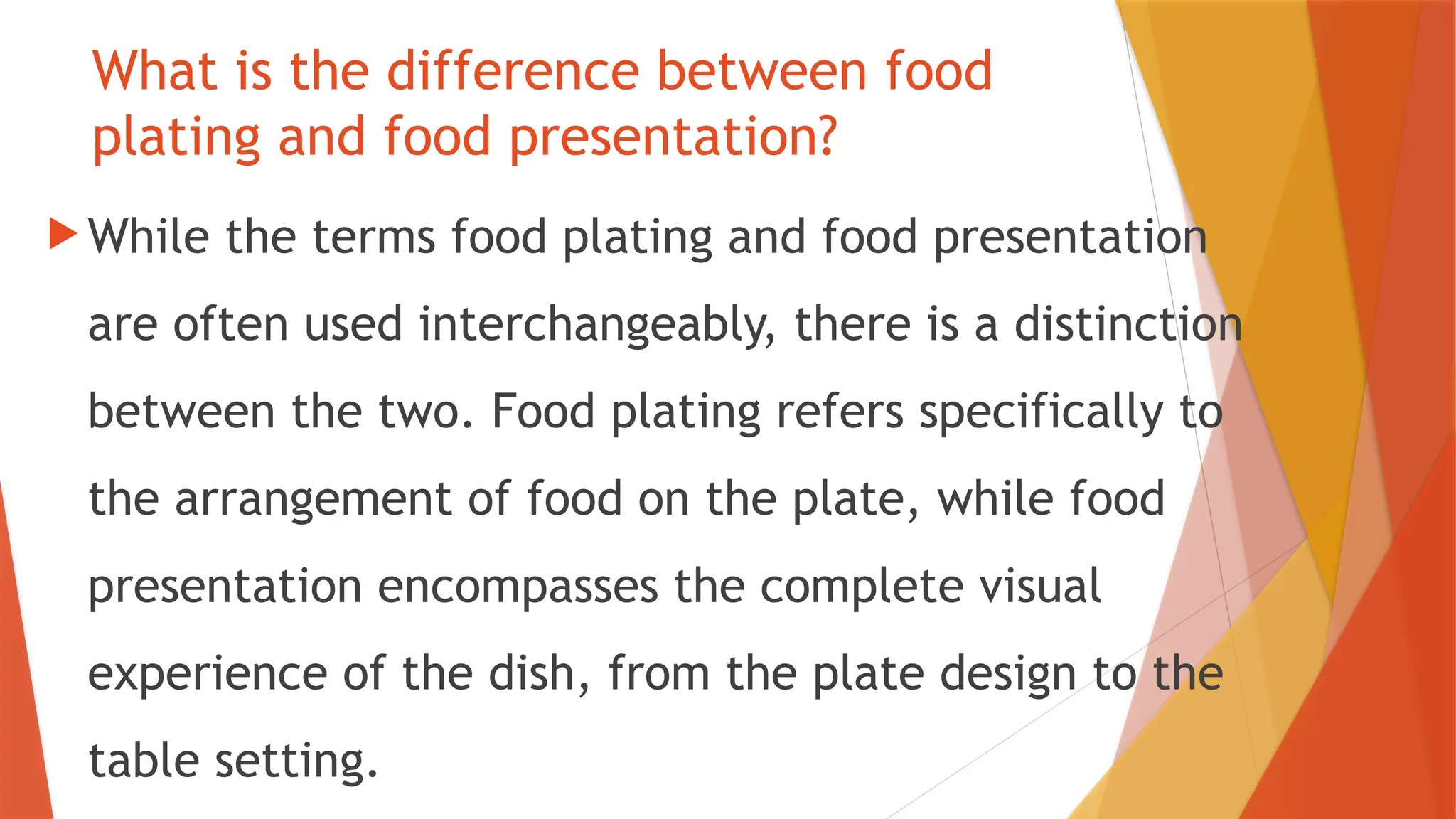 COOKERY FOOD PLATING AND PRESENTATION.pptx