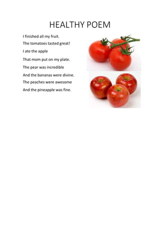 Food poems 19 20 | PDF