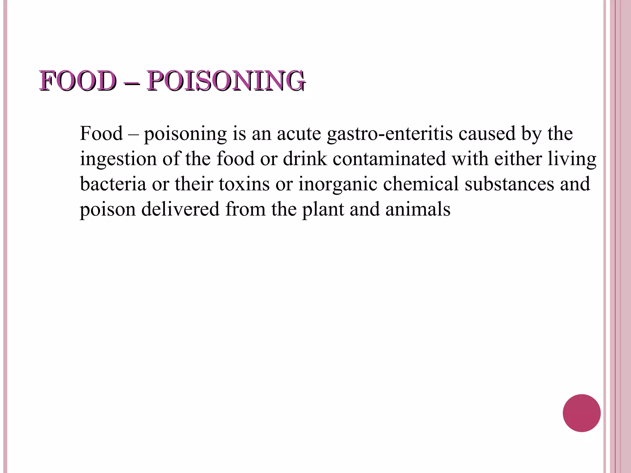 Food – poisoning | PPT