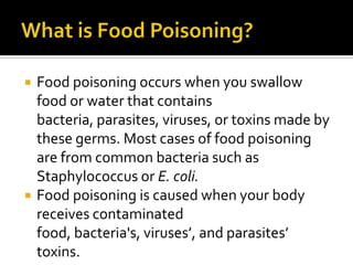 Food poisoning | PPTX