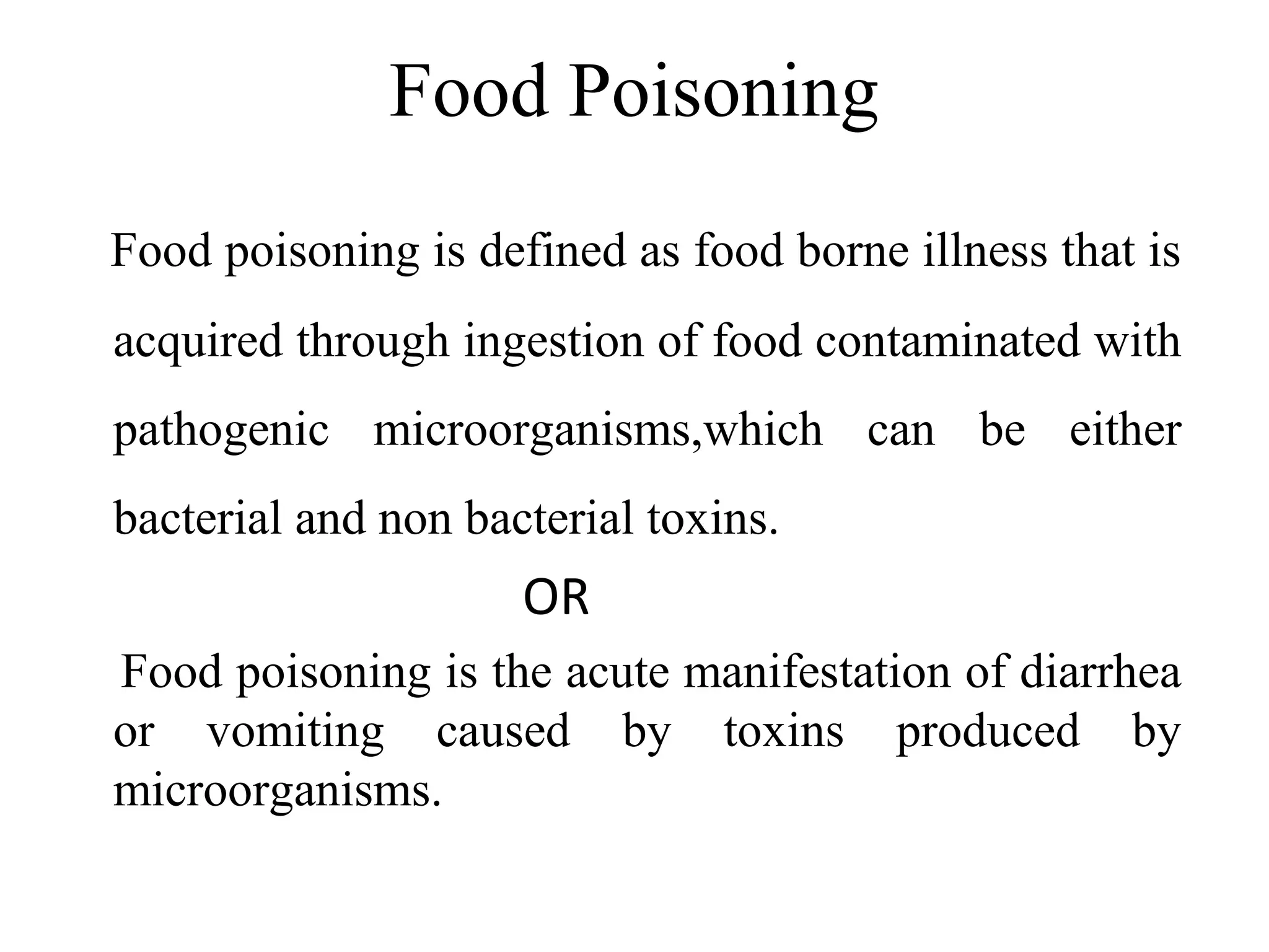 Food poisoning | PPT