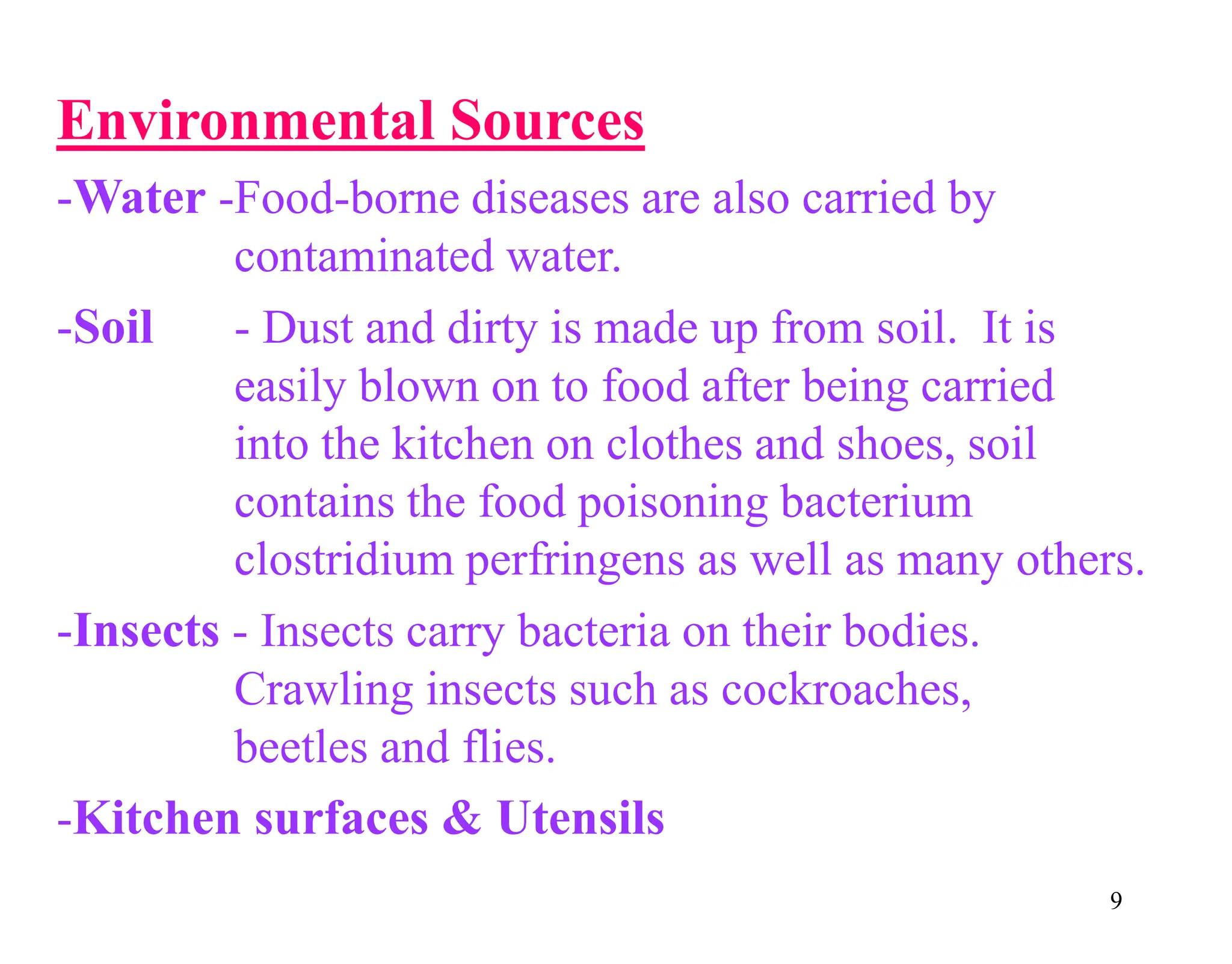 food poisoning, The Main Food Poisoning Bacteria | PPT