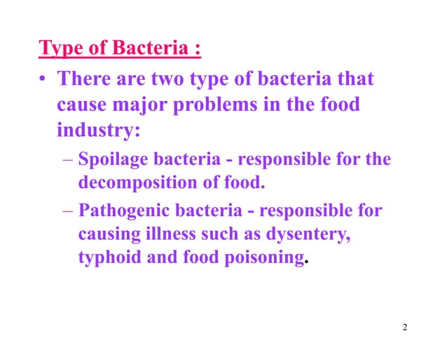 food poisoning, The Main Food Poisoning Bacteria | PPT